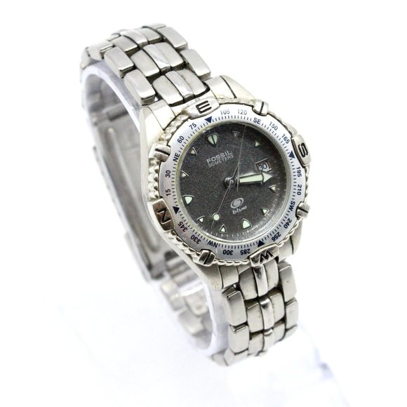 Fossil | Accessories | Vintage Fossil Blue Watch Unisex Diving Classic ...